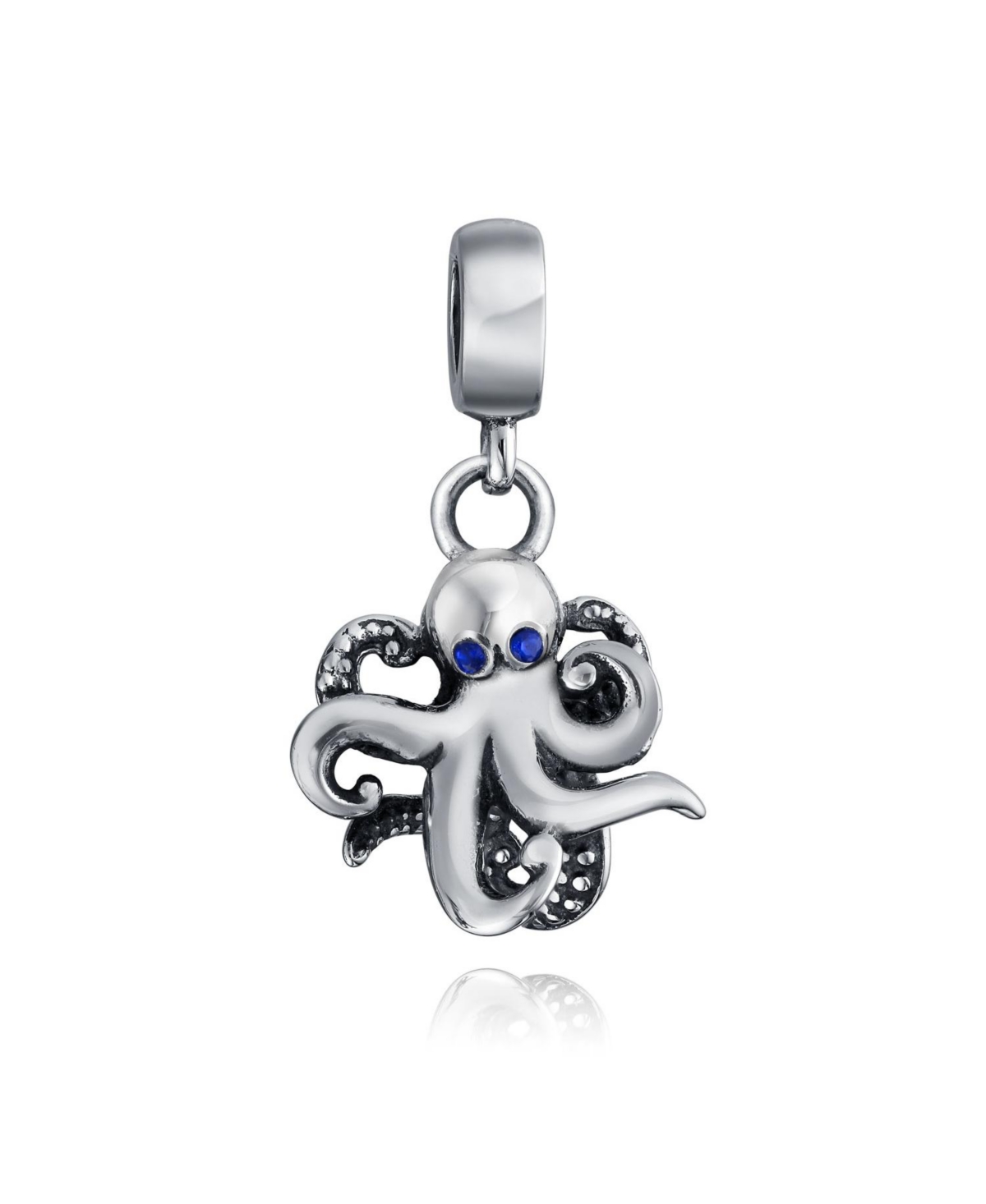 Click here for Bling Jewelry Octopus Charm Bead with Crystal Eyes... prices