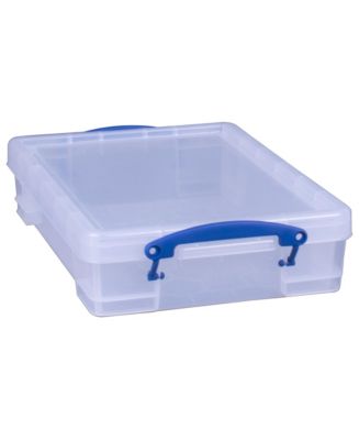 Really Useful Box 4L Plastic Storage Container w/Snap Lid & Clip Lock ...