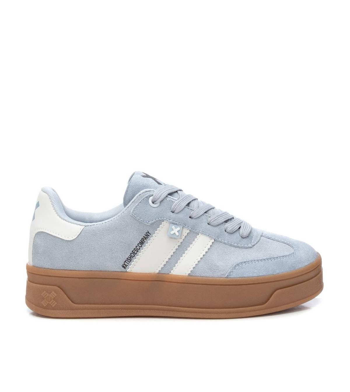 Click here for Womens Casual Suede Sneakers By Xti - Blue prices