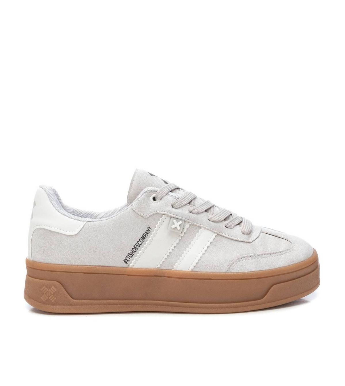 Womens Casual Suede Sneakers By Xti - Ice