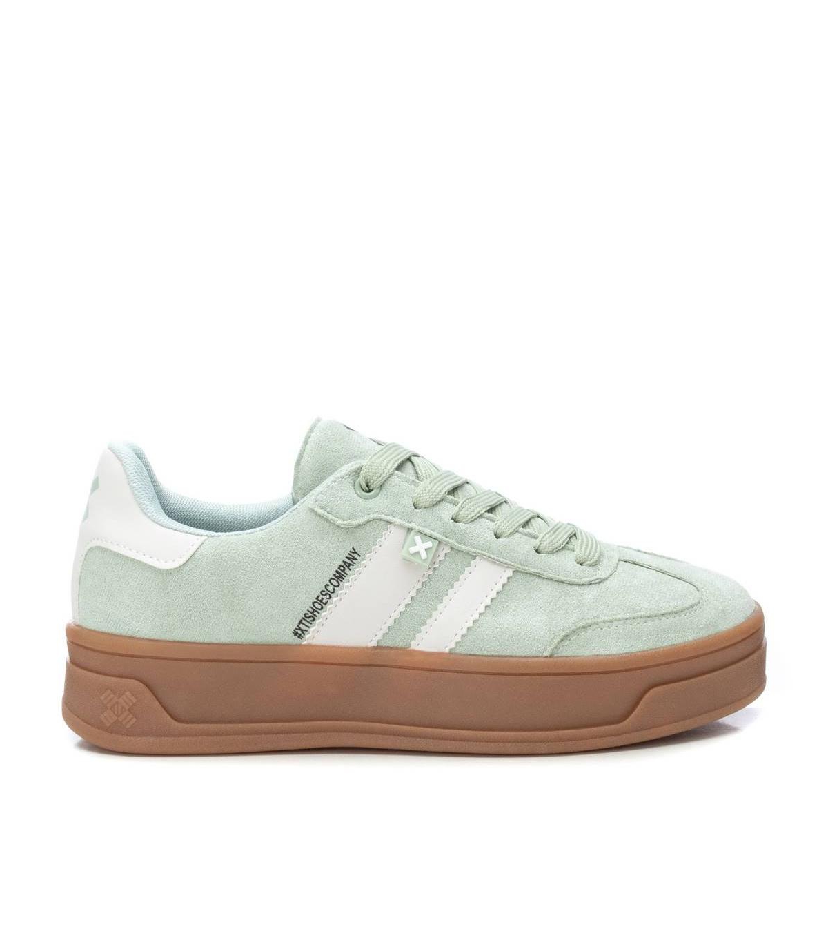 Click here for Womens Casual Suede Sneakers By Xti - Aqua prices