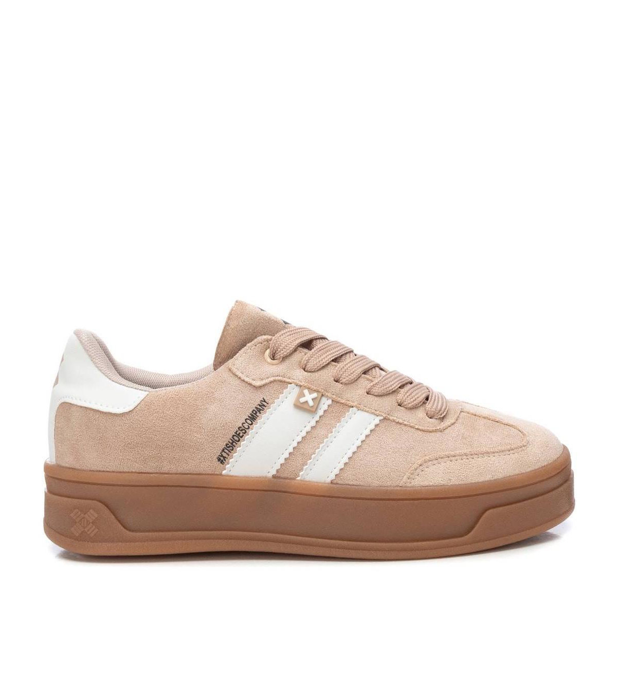 Click here for Womens Casual Suede Sneakers By Xti - Beige prices