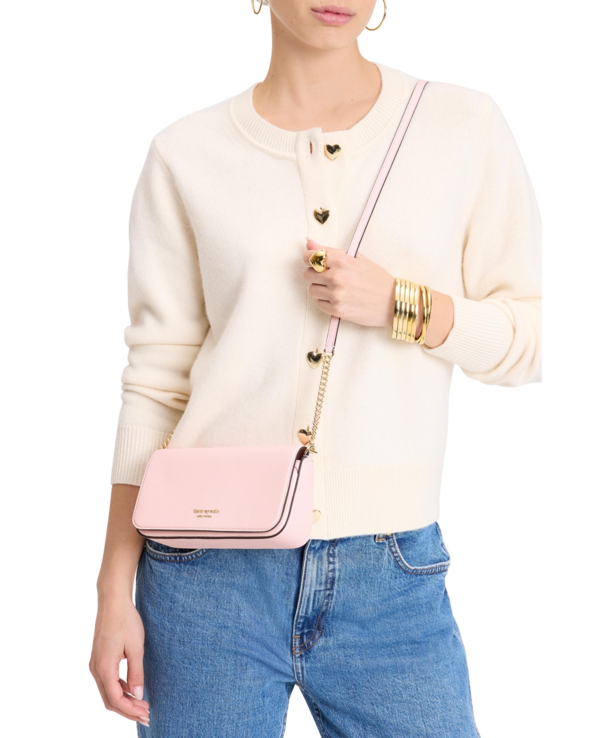 Click here for kate spade new york Devin Saffiano Leather Flap Ch... prices