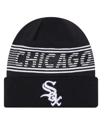 New Era Men's Black Chicago White Sox Authentic Collection Cuffed Knit ...