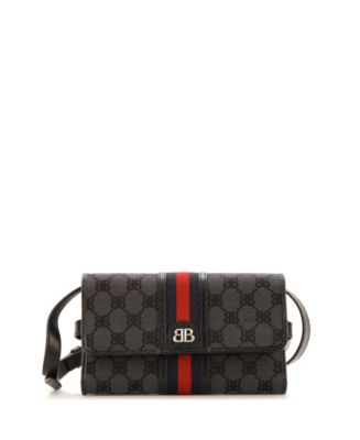Pre-Owned Balenciaga x Gucci The Hacker Wallet on Strap BB Coated ...