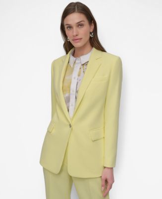 DKNY Women's Notch-Collar One-Button Long-Sleeve Jacket - Macy's