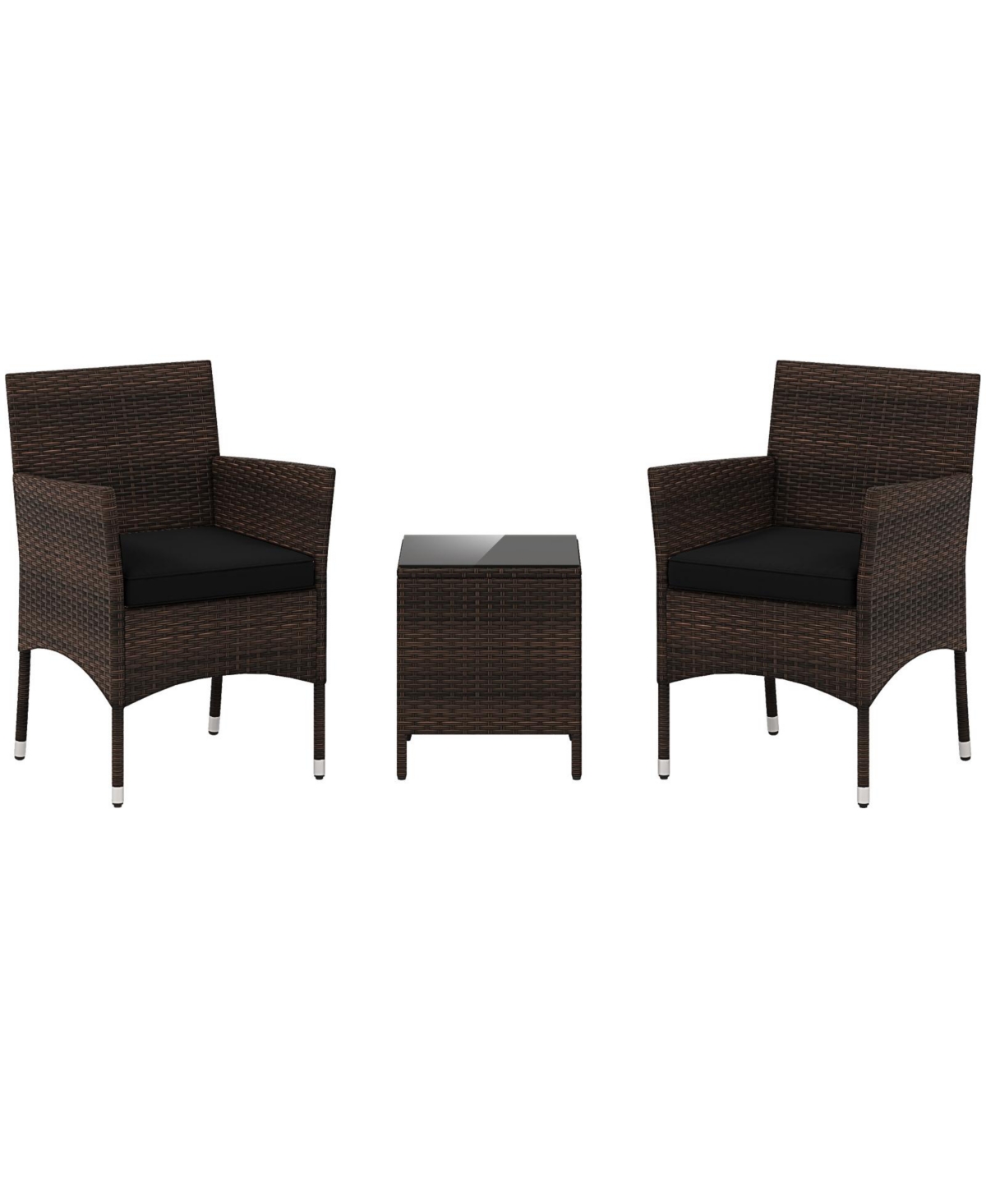 Click here for Slickblue 3-Piece Patio Conversation Set with Cush... prices