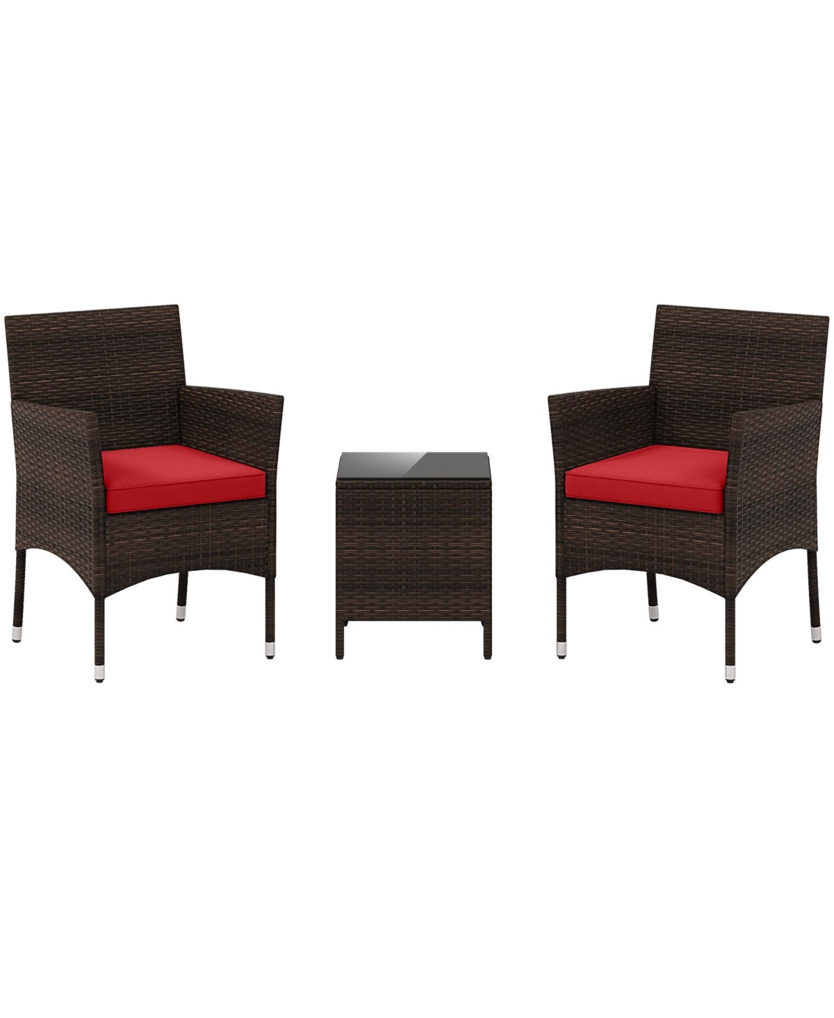 Click here for Slickblue 3-Piece Patio Conversation Set with Cush... prices