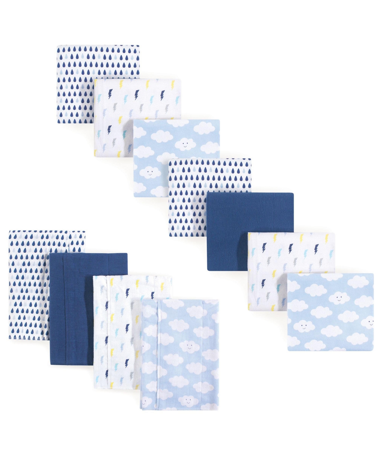 Click here for Luvable Friends Boys Essential 11-Count Cotton Fla... prices