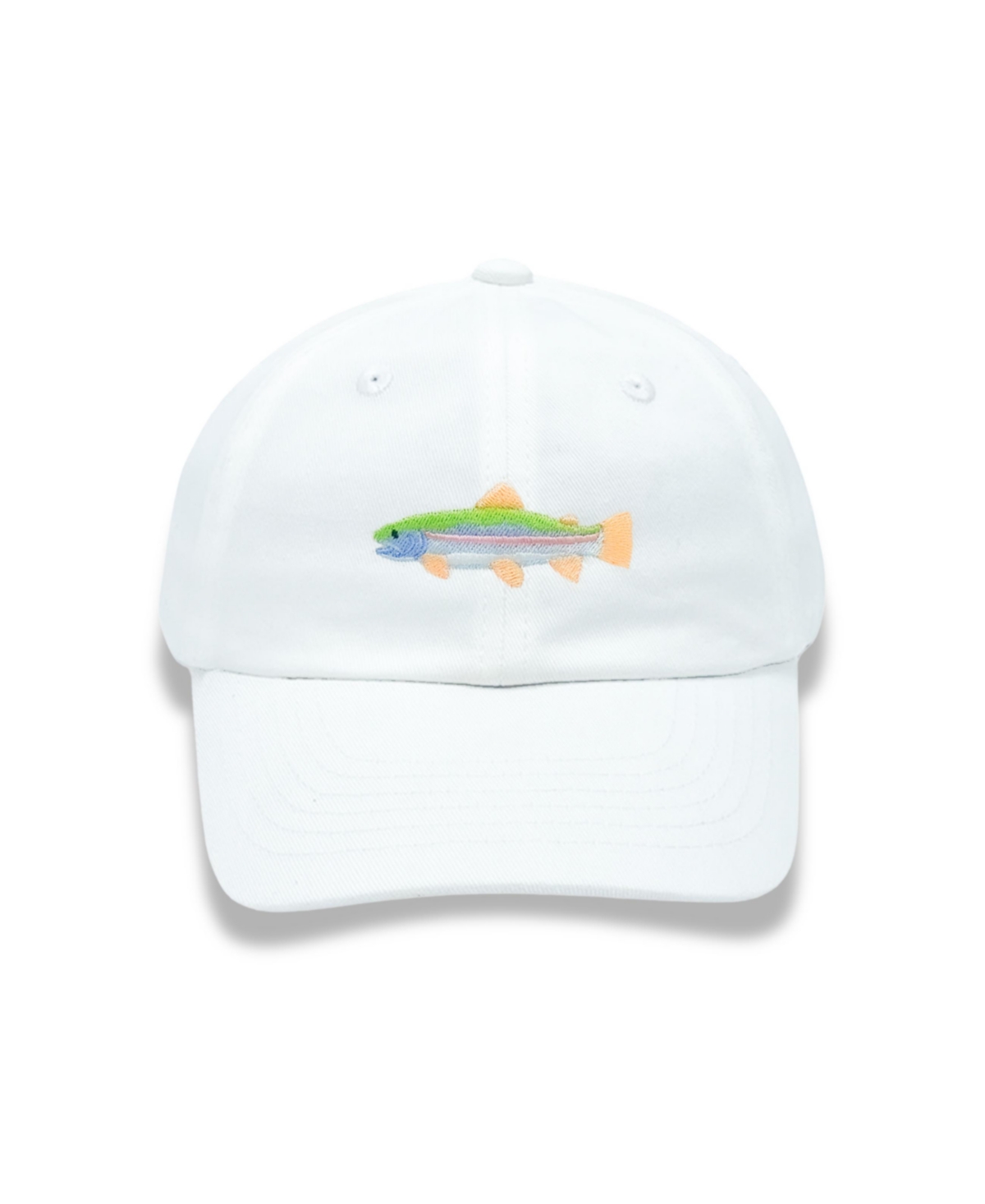 Click here for Bits & Bows Boys Trout Baseball Hat - White prices