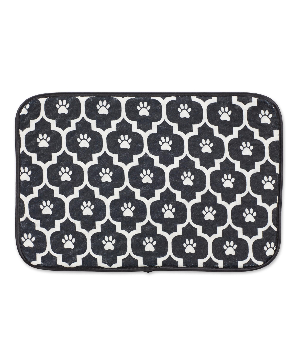 Click here for Bone Dry Pet Mat Lattice Paw Print - Black prices