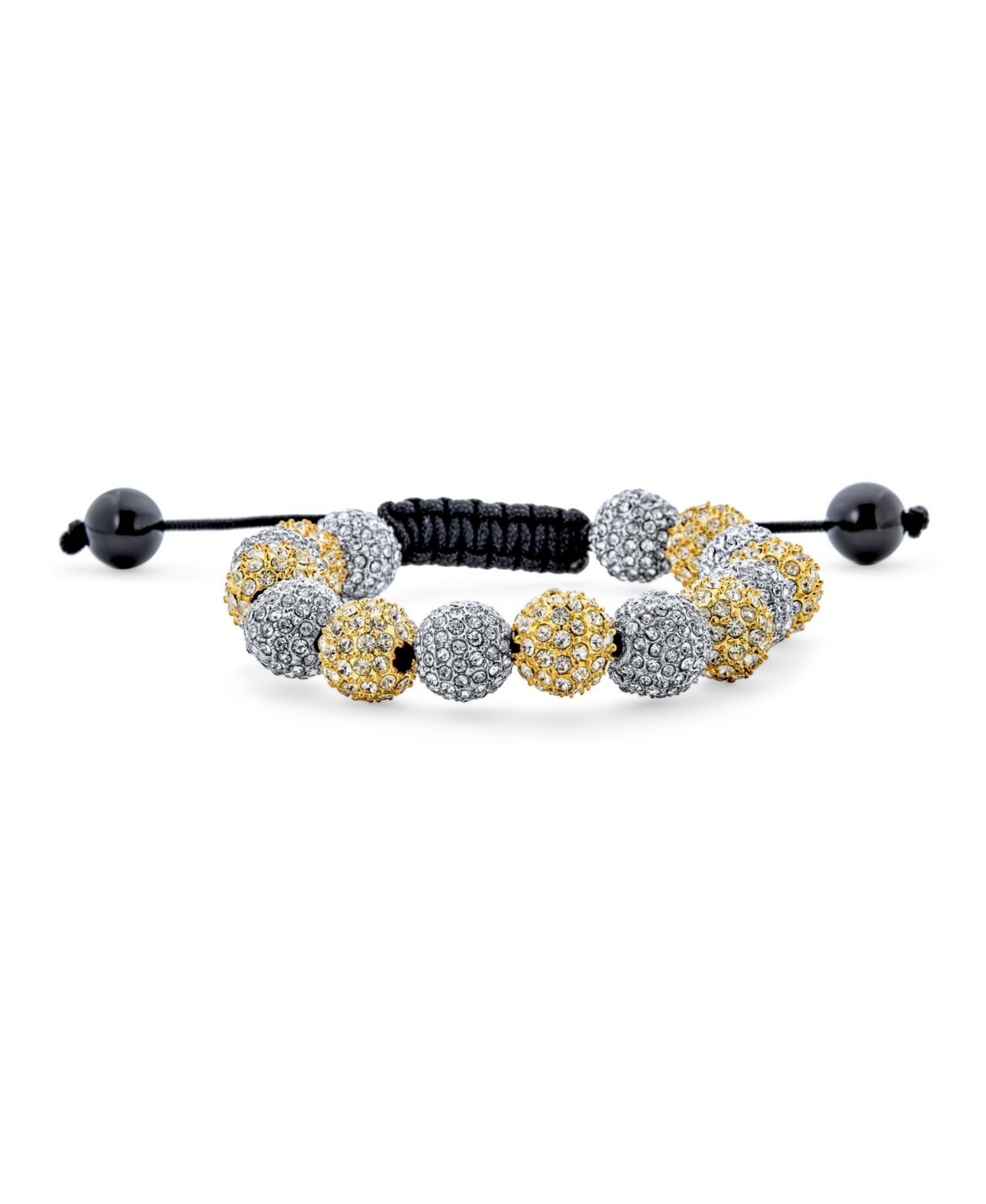 Click here for Bling Jewelry Silver Gold Two Tone Strand Bracelet... prices