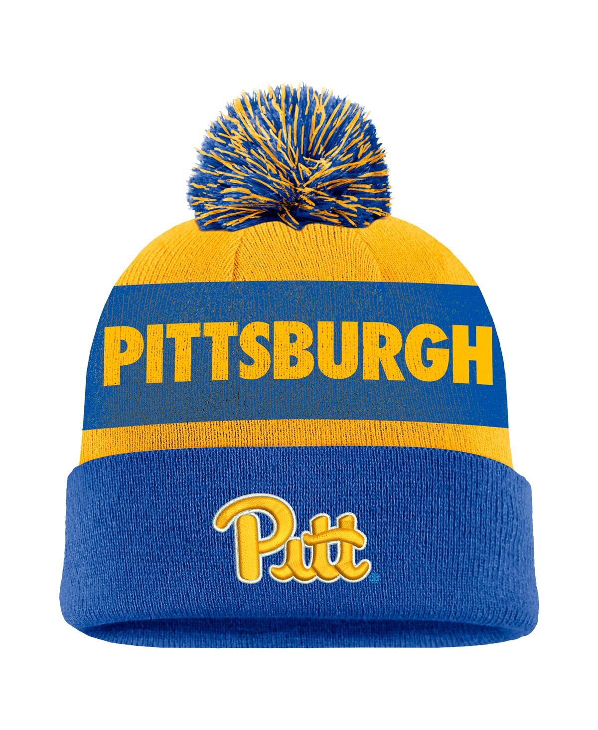 Click here for Nike Mens Gold/Royal Pitt Panthers Peak Stripe Cuf... prices
