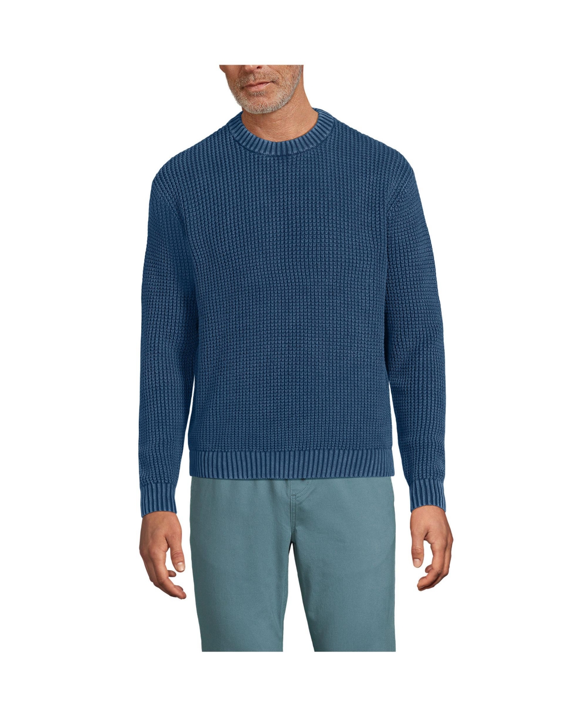 Click here for Lands End Mens Long Sleeve Drifter Garment Dyed Sw... prices