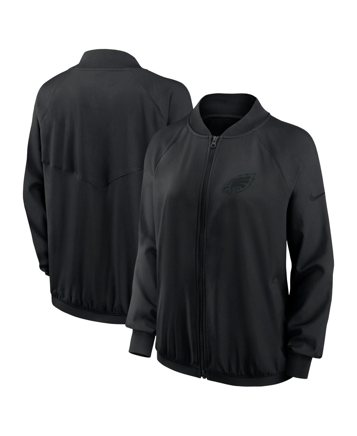 Click here for Nike Womens Black Philadelphia Eagles Raglan Full-... prices