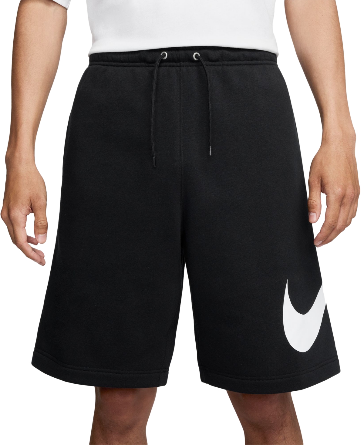 Click here for Nike Club Mens Brushed Fleece Shorts - Black prices