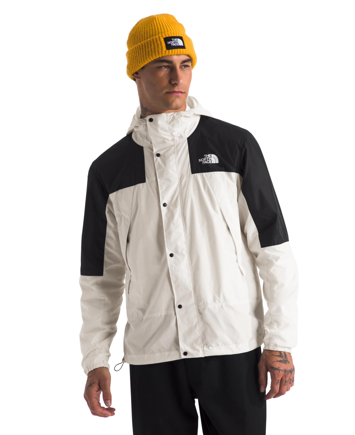 Click here for The North Face Mens Mountain Wind Jacket - White d... prices