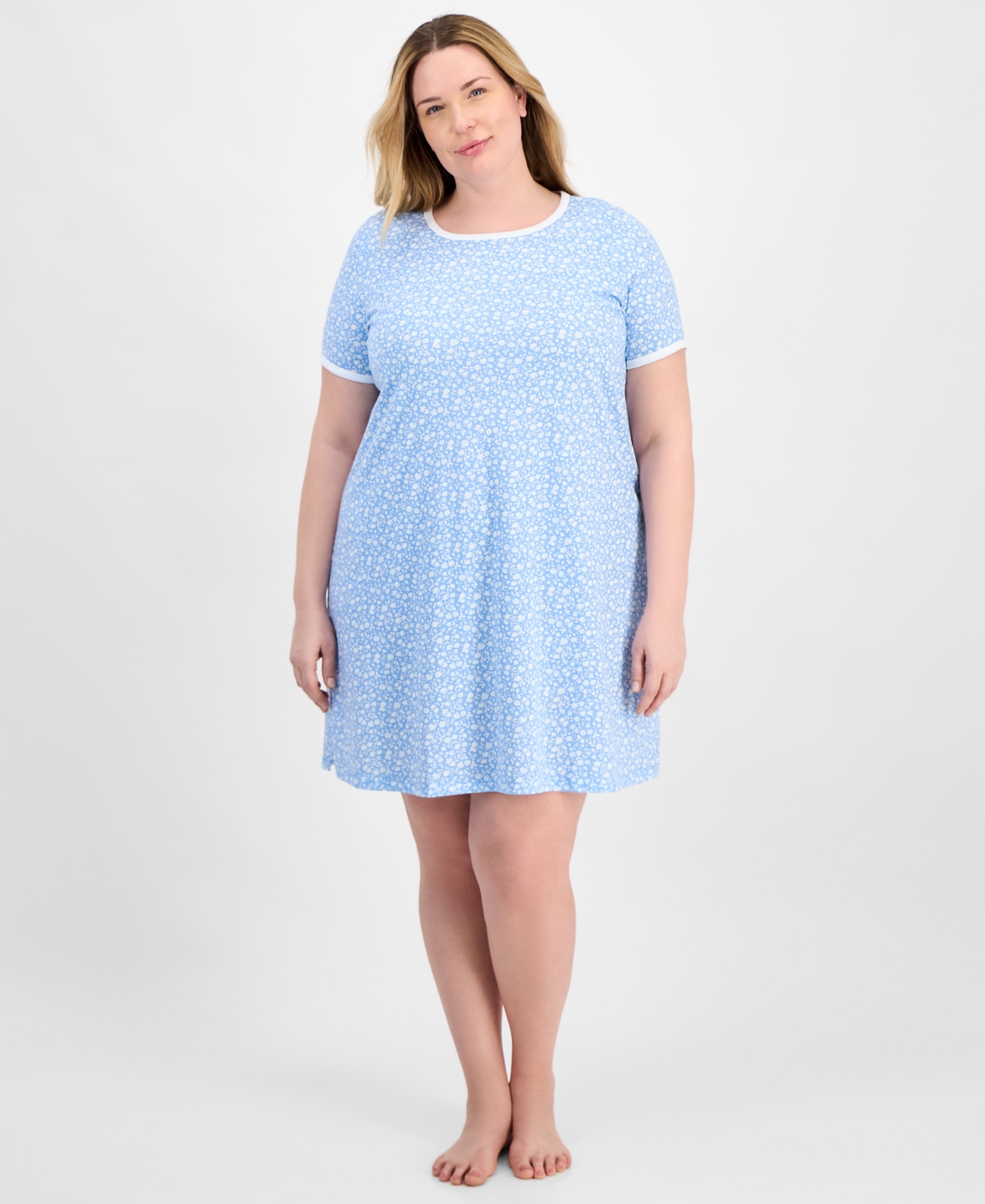 Click here for Charter Club Plus Size Printed Short-Sleeve Sleeps... prices