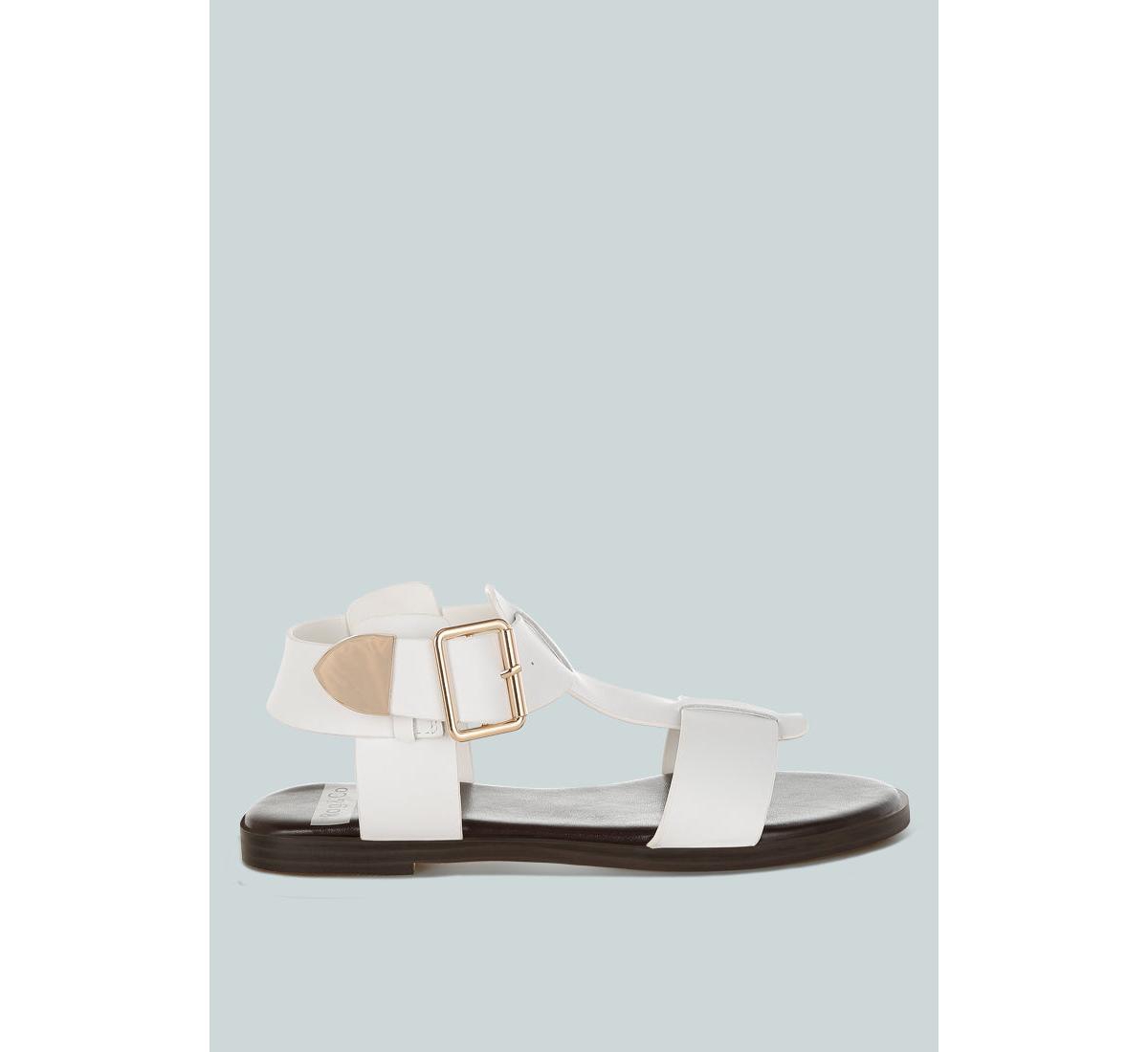 Click here for Shayla Gladiator Flat Sandals - White prices