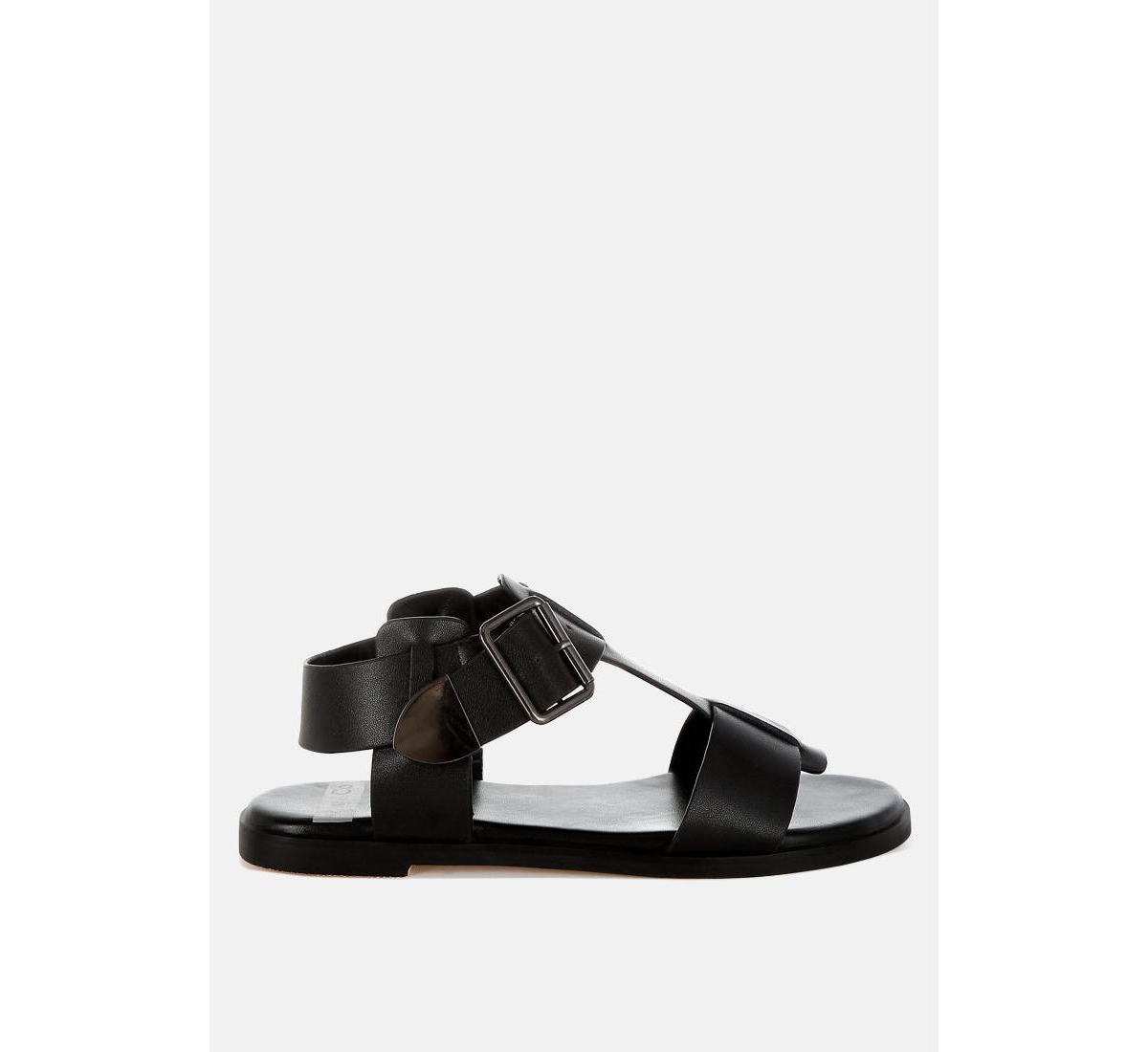 Click here for Shayla Gladiator Flat Sandals - Black prices