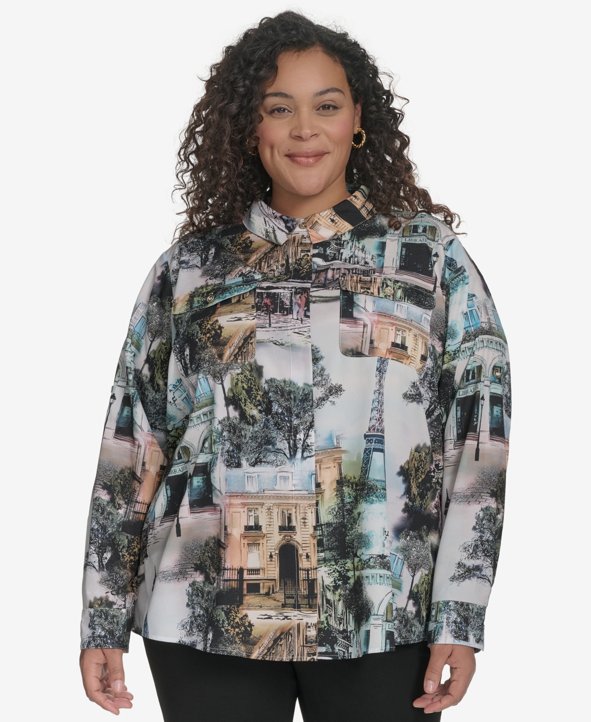 Click here for Karl Lagerfeld Paris Plus Size Whimsical Paris-Pri... prices