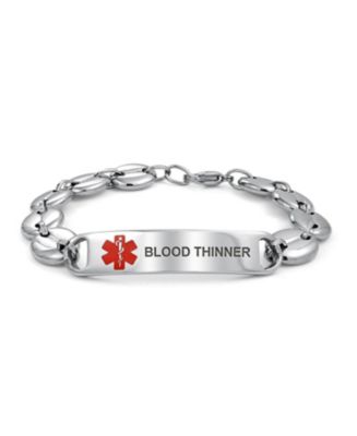 Bling Jewelry Blood Thinner Mariner Medical Alert ID Bracelet - Macy's