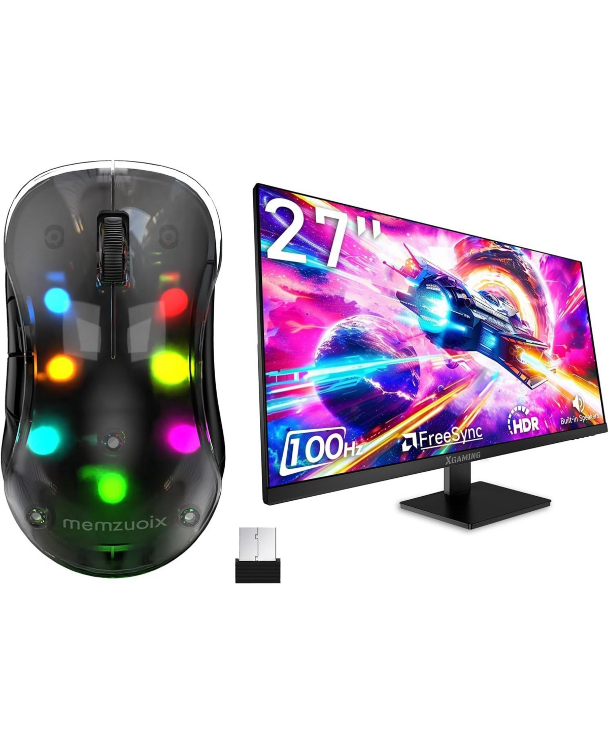 Click here for memzuoix Led Rechargeable Wireless Mouse and 27 In... prices