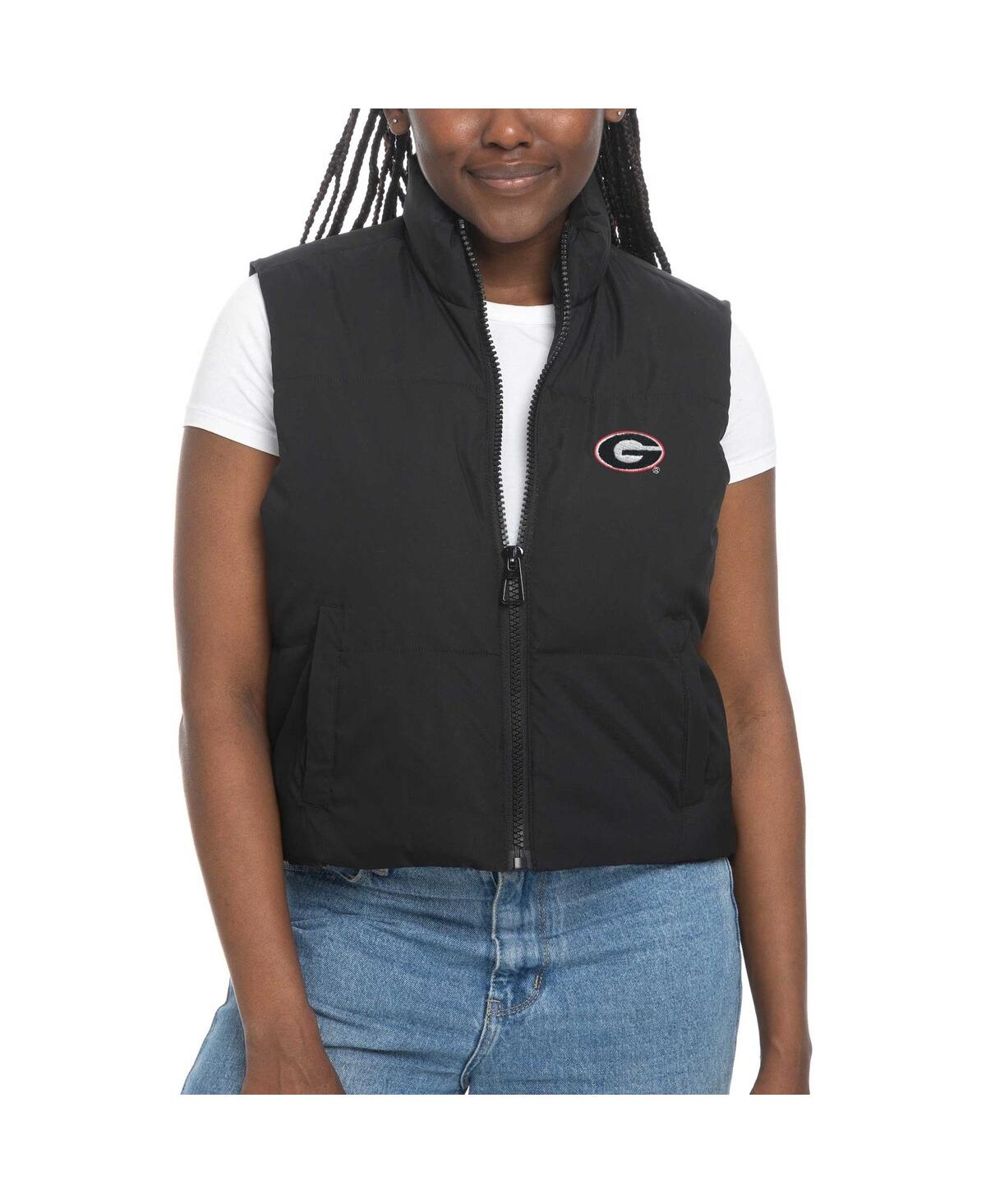 Click here for ZooZatz Womens Black Georgia Bulldogs Cropped Puff... prices