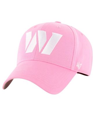 '47 Brand Big Girls Pink Washington Commanders Rose MVP Adjustable Hat ...