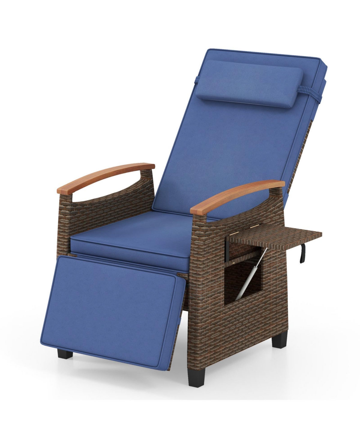 Click here for Patio Wicker Recliner Chair with Adjustable Backre... prices