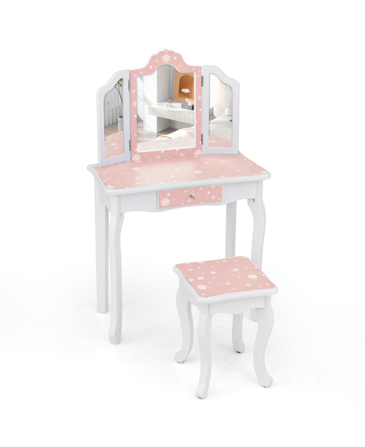 Click here for Princess Pretend Play Makeup Table and Stool Set w... prices