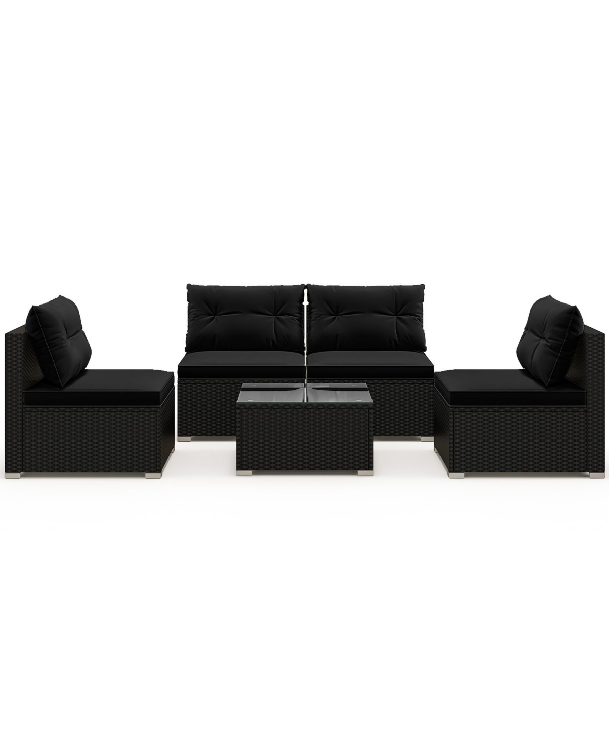 Click here for 5-Piece Outdoor Patio Furniture Set with Cushions... prices