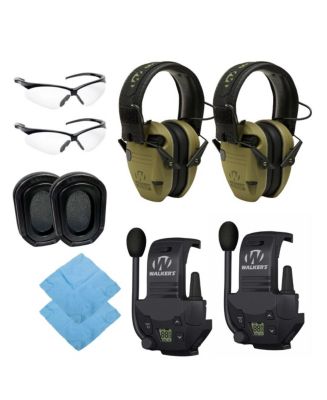 Walkers Razor Slim Electronic Muff Bundle with Walkie-Talkie ...