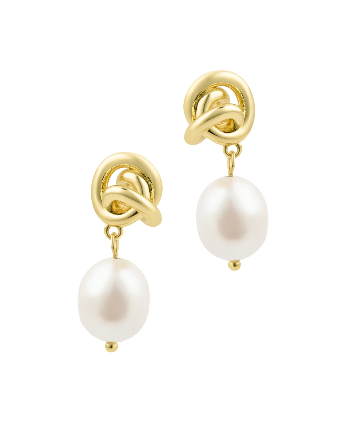 Click here for Adornia Freshwater Cultivated Pearl Knot Earrings... prices