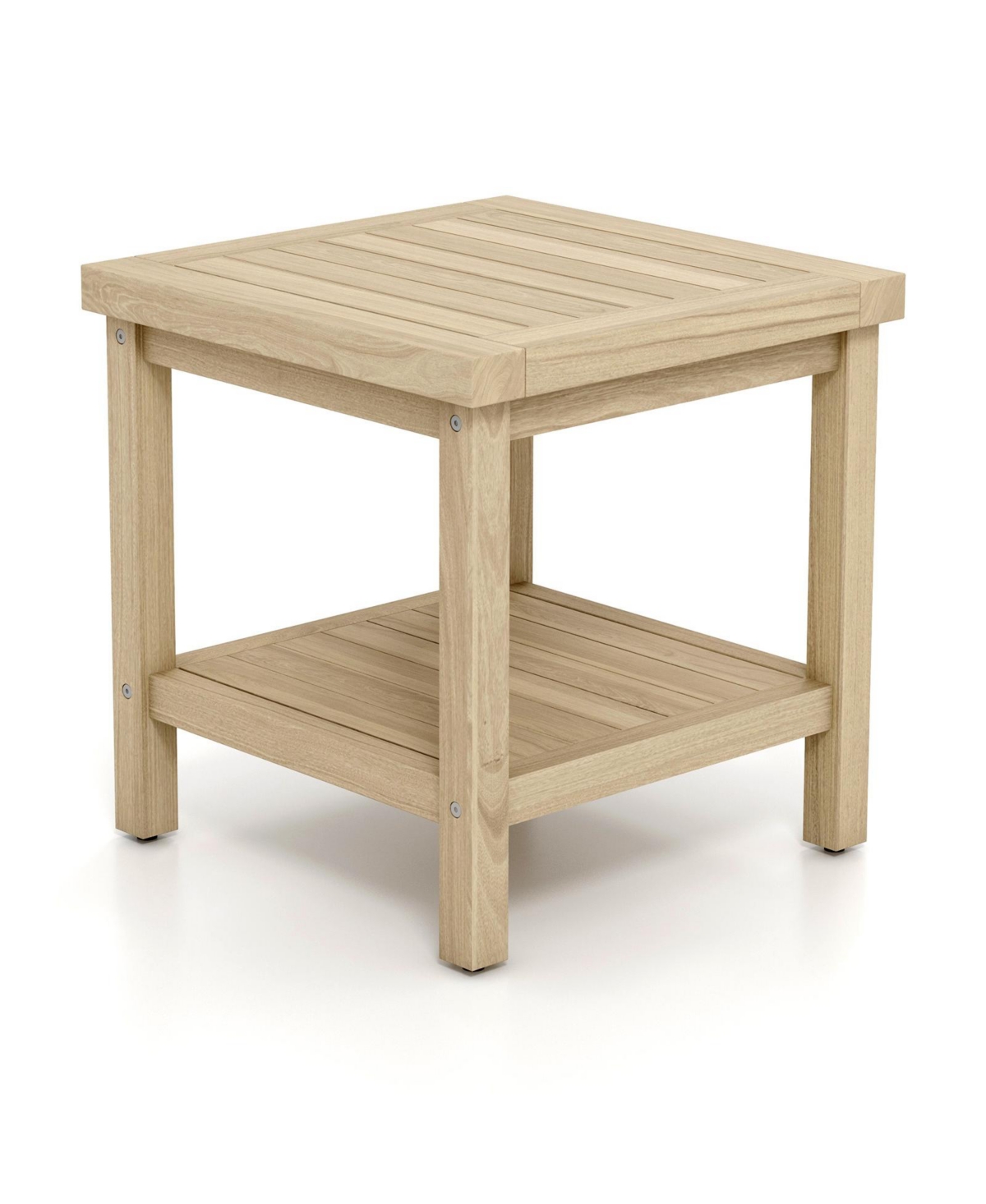 Click here for 2-Tier Outdoor Side Table with Shelf Stylish and F... prices