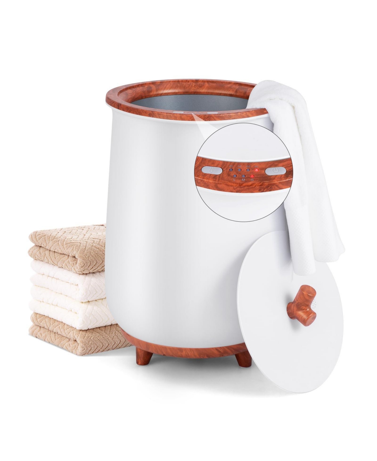 Click here for 23L Large Luxury Bucket-Style Towel Warmer with Fr... prices