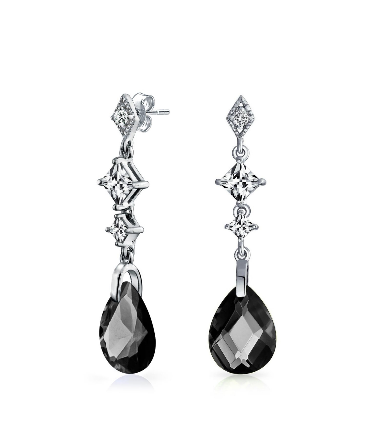 Click here for Bling Jewelry Briolette Faceted Teardrop Pear Shap... prices
