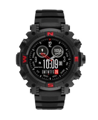 Armitron Connect Sync Black TPU Smartwatch, 53mm - Macy's