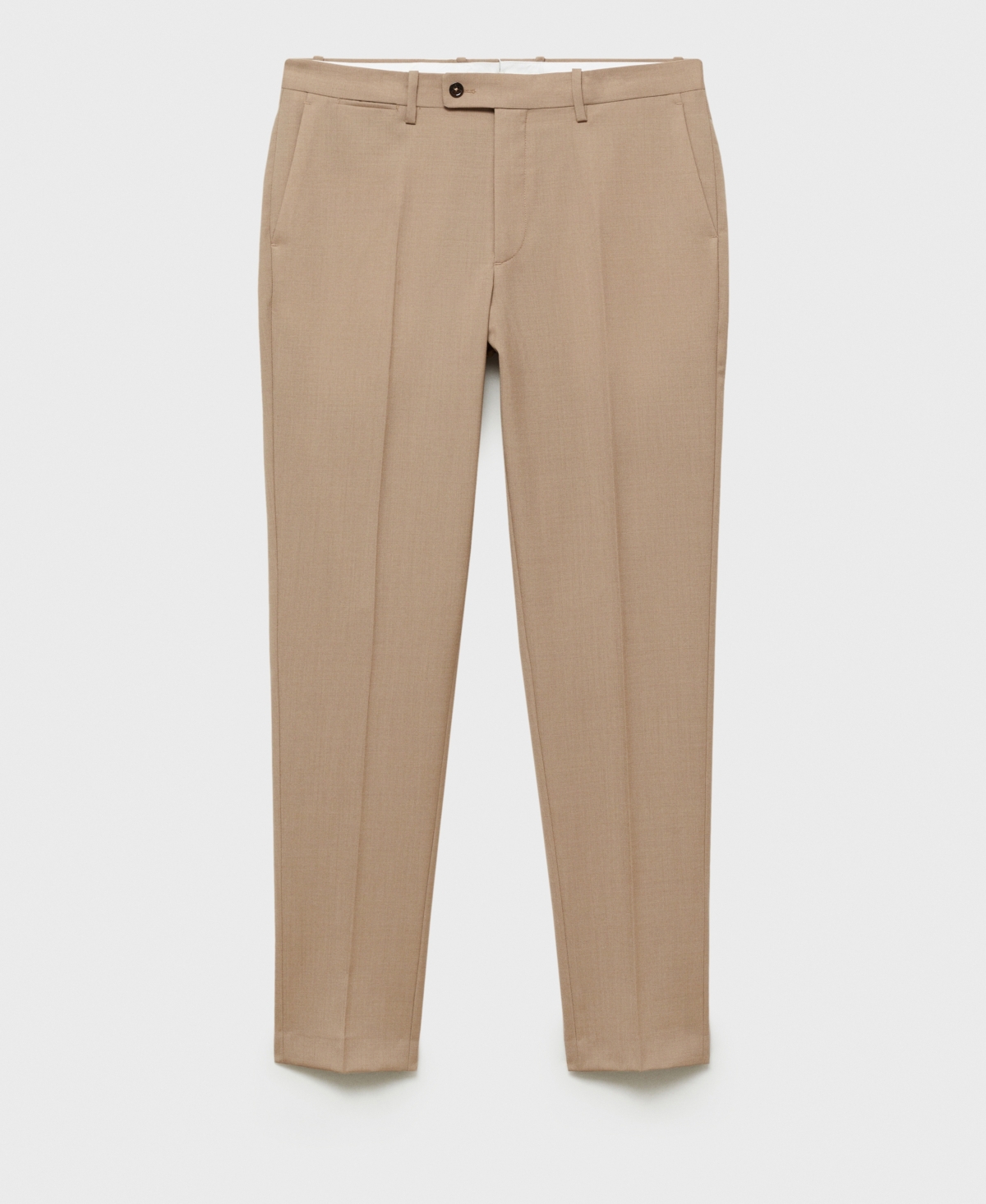 Click here for Mango Mens Slim-Fit Suit Pants - Beige prices