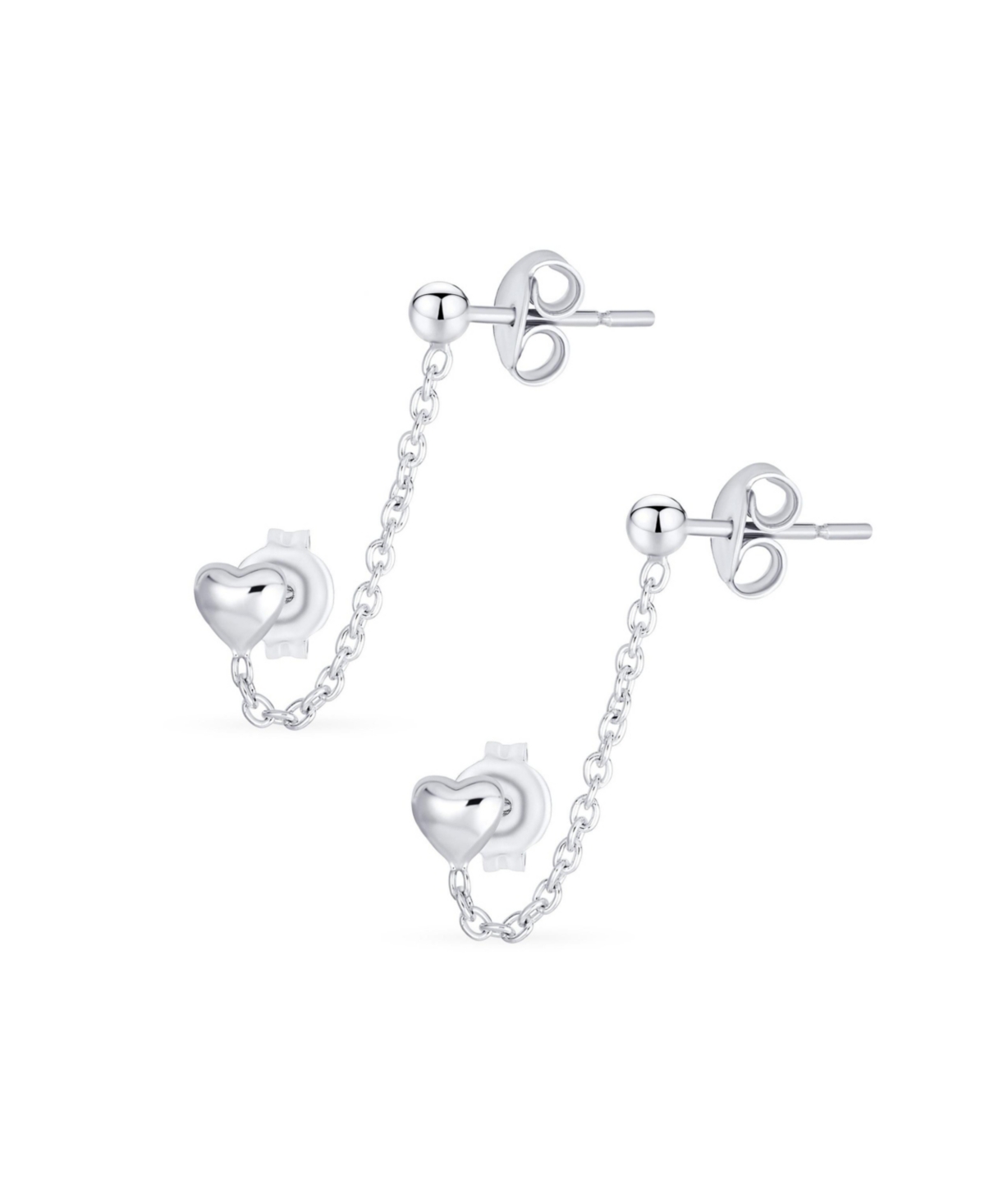Click here for Bling Jewelry Love Double Pierced Mini Heart Ear C... prices