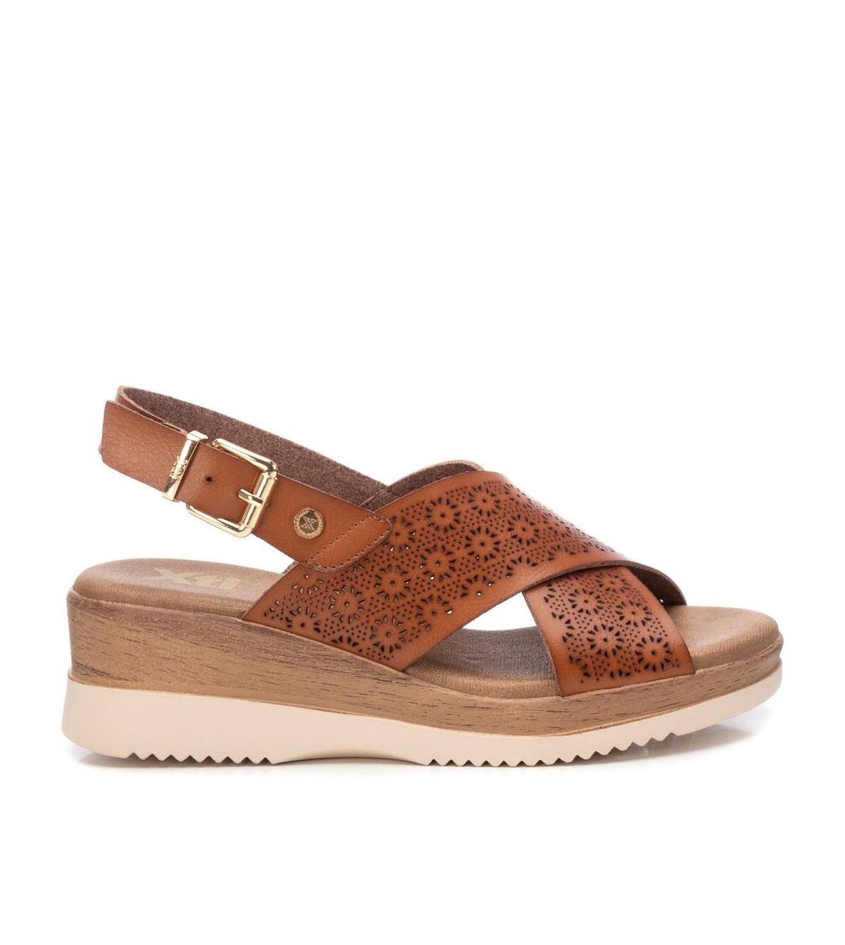 Click here for Xti Womens Wedge Sandals - Camel prices