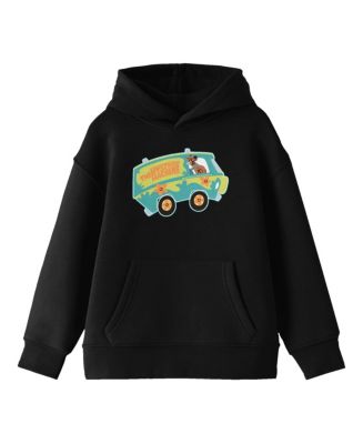 Scooby Doo Boys The Mystery Machine Youth Black Graphic Hoodie-Medium ...