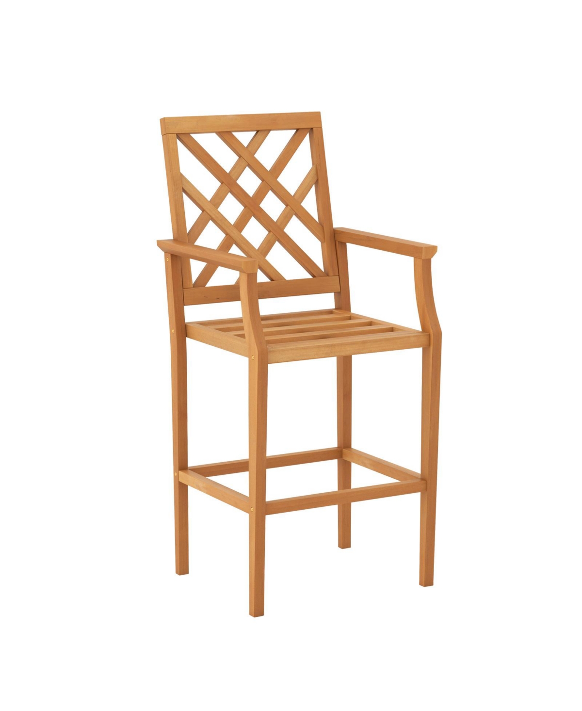 Click here for Patio Teak Wood Bar Stool Outdoor Counter Height C... prices
