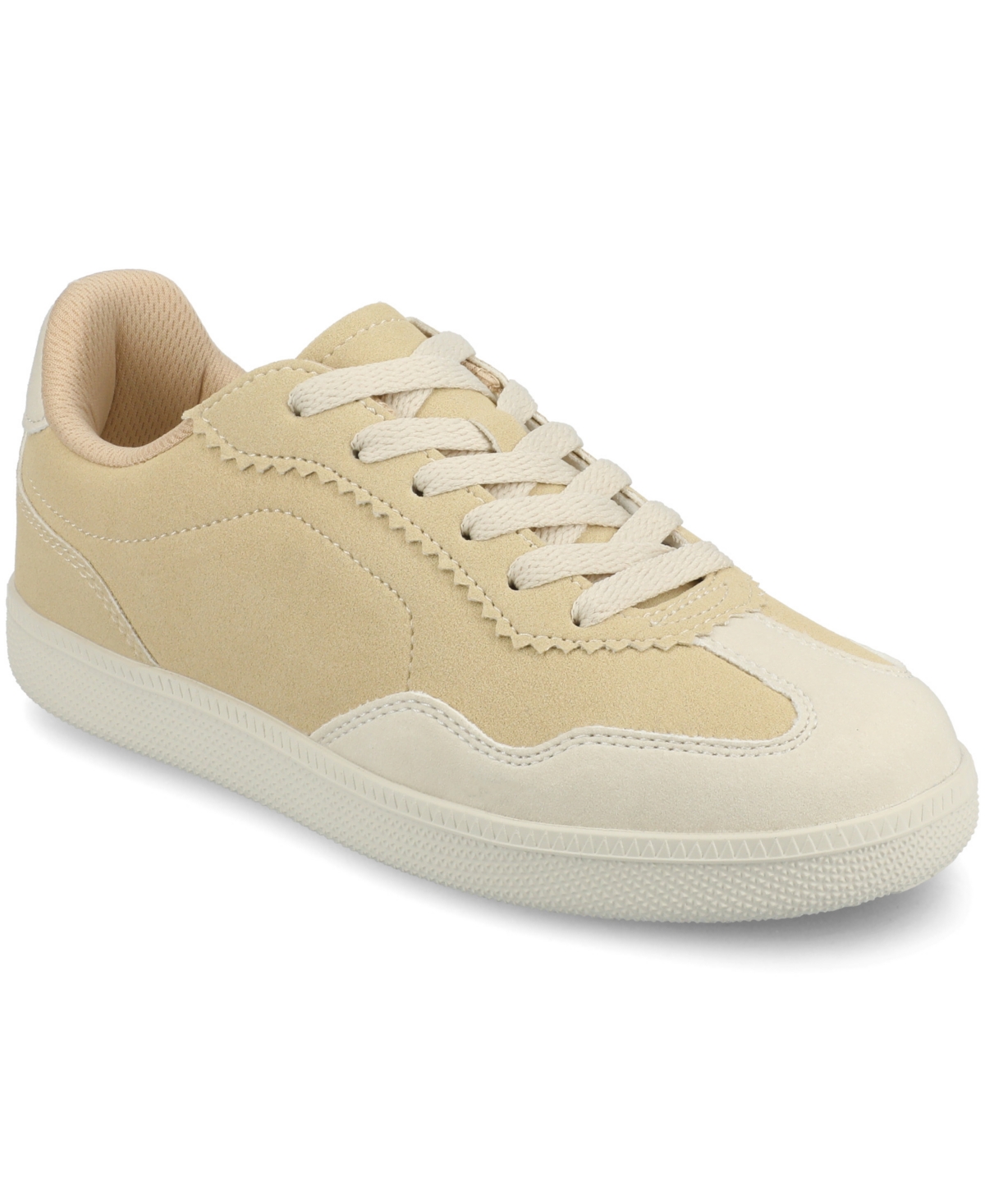 Journee Collection Womens Lummie Casual Lace-Up Sneakers - Tan