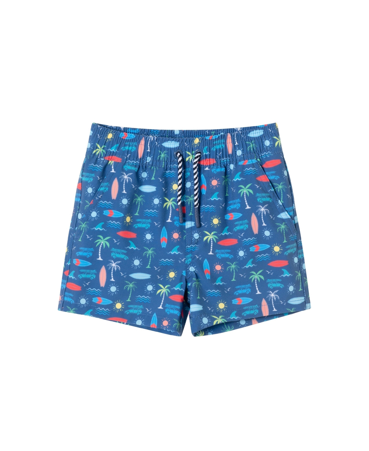 Click here for Toddler/Child Boys Navy Surf Icon Print Swim Trunk... prices