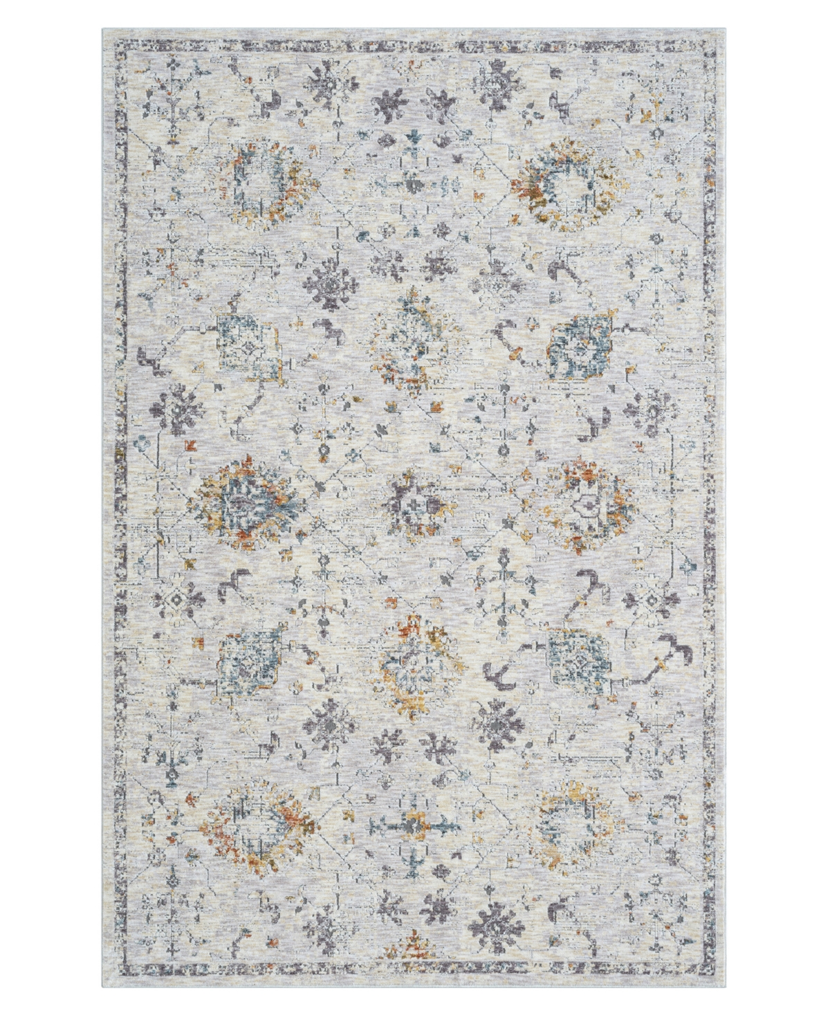 Click here for Lr Home Alexis All-470 2x3 Area Rug - Gray  Blue prices