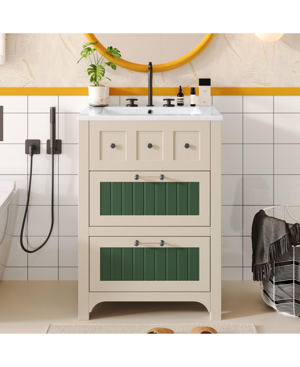 Click here for Streamdale 24 Inch Bathroom Vanity with Ceramic Si... prices