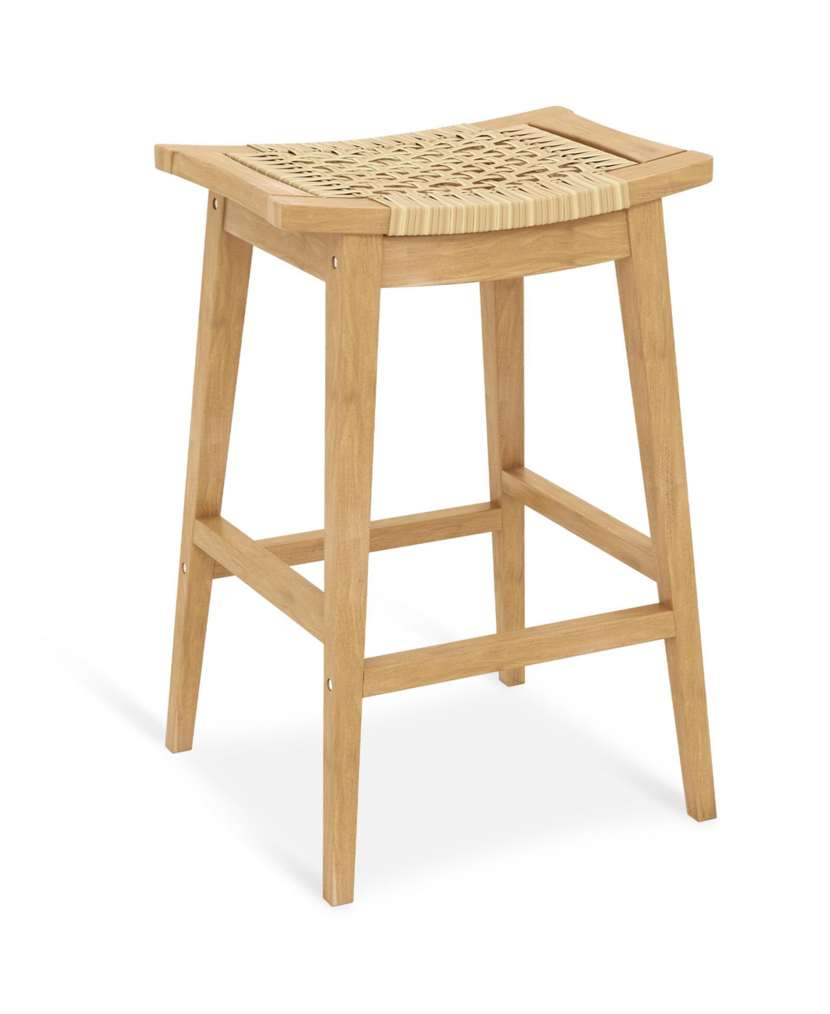 Click here for Patio Rattan Barstool with Footrest and Saddle Sea... prices