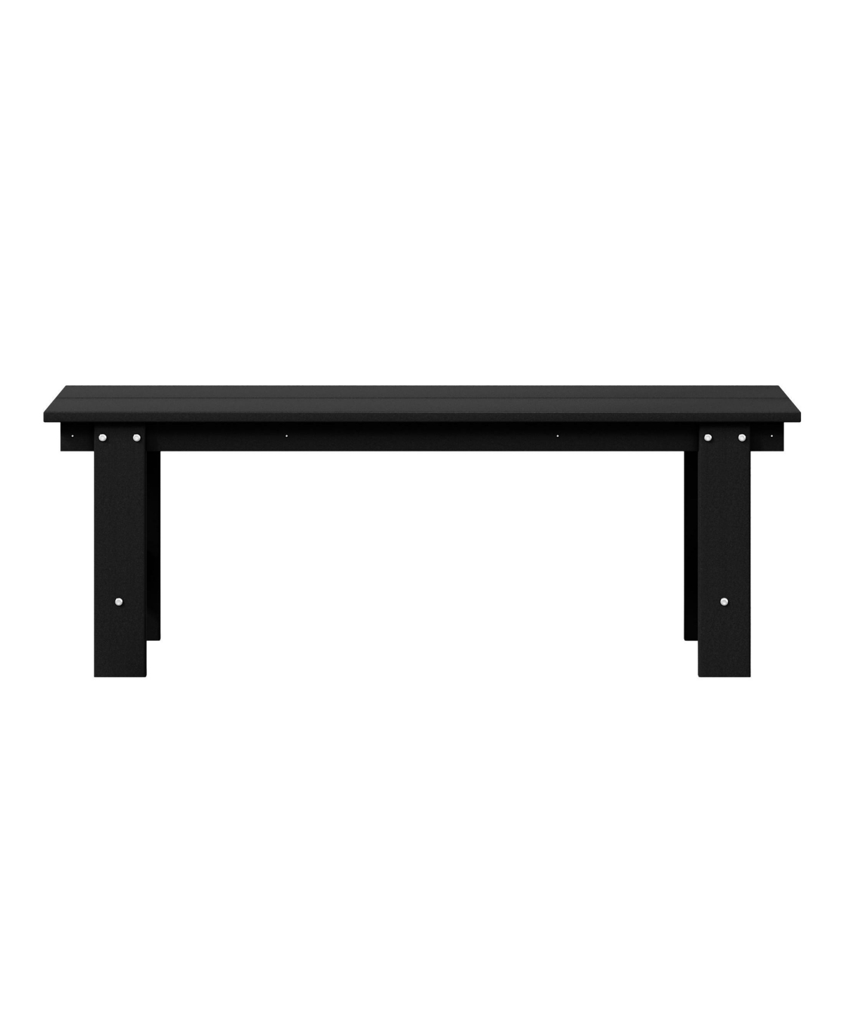 Click here for Outdoor Hdpe 48 Modern Backless Patio Bench - Whit... prices