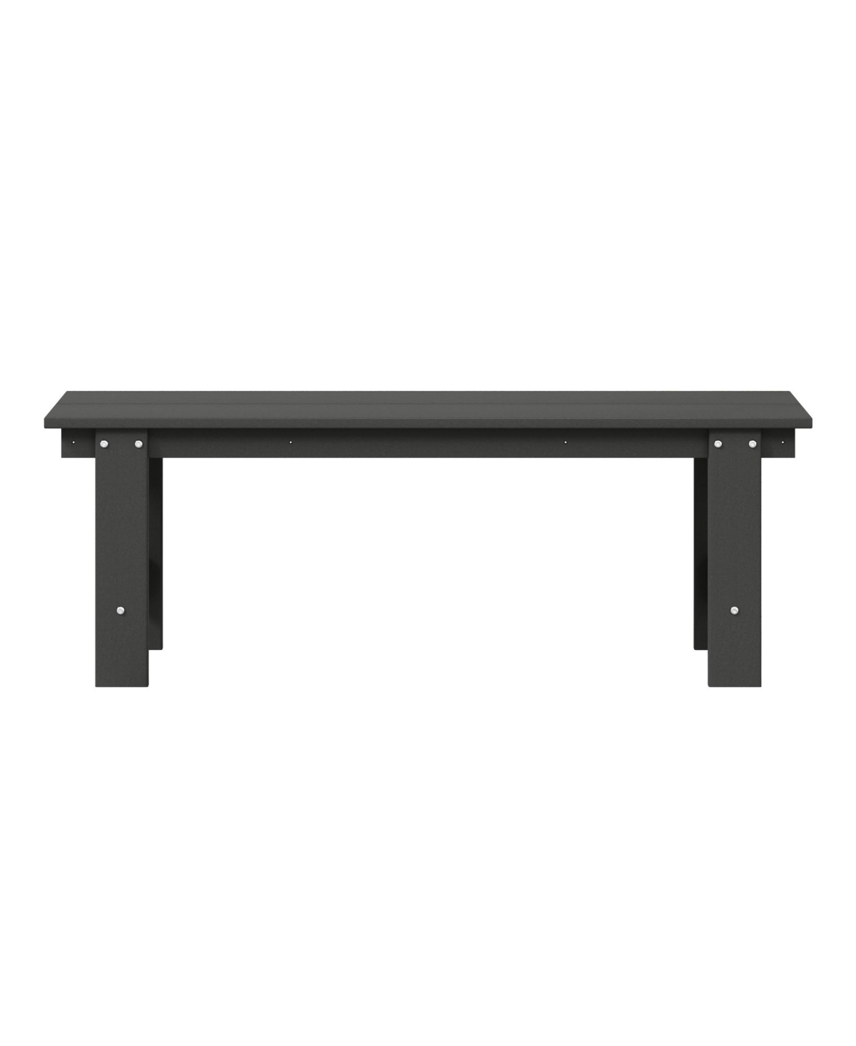 Click here for Outdoor Hdpe 48 Modern Backless Patio Bench - Gray prices